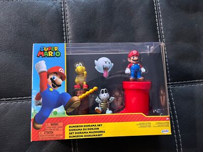 Super Mario DUNGEON DIORAMA SET Action Figures Jakks Pacific 3 Figures ...