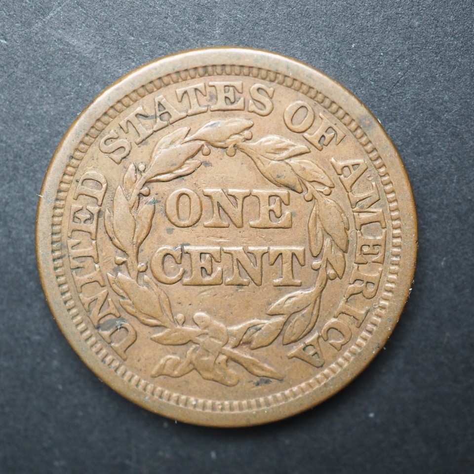 1846 BRAIDED HAIR LARGE CENT FREE SHIPPING M1056 | eBay