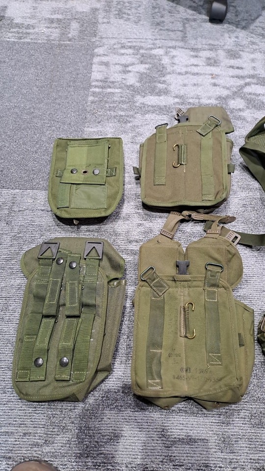 Genuine British Army Military Issue Surtplus Olive Green PLCE Webbing ...