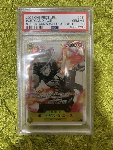 One Piece Card PSA10 Portgas D Ace ST13-011 SR Silver 2023 Japanese | eBay