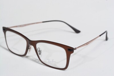 New Authentic Ray Ban Light Ray Eyeglasses 7039 5450 Clear Brown 51/18 ...
