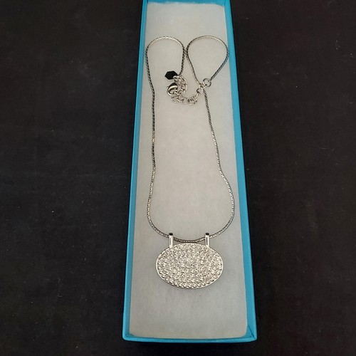New Touchstone Crystal Swarovski Pendant Necklace NIB | eBay