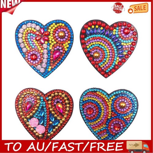 4pcs Cartoon Stickers Paint by Numbers 5D DIY Full Drill Sticker for ...