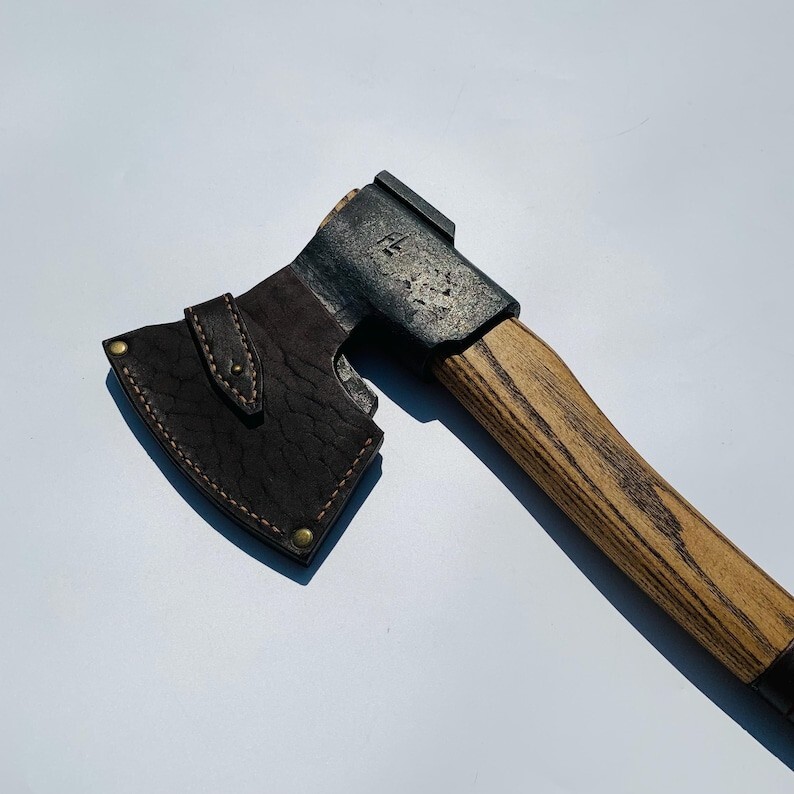 Finnish Forest Axe, Felling Axe, Hand Forged Axe with leather case ...