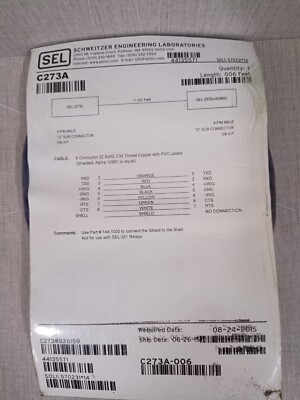 LOT 5PCS SEL C273A 9-PIN MALE D SUB CONNECTOR 006 FEET | eBay