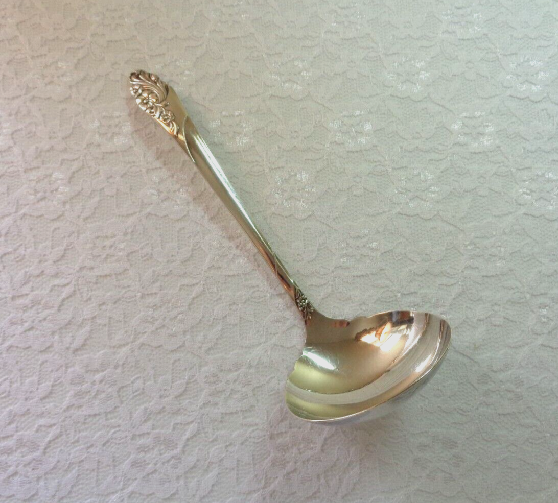 Oneida Community 1950 EVENING STAR Silver Plate Gravy Ladle *FREE ...
