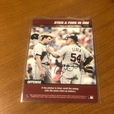 BOB CLUCK Autographed 2004 MLB Showdown Strategy AUTO | eBay