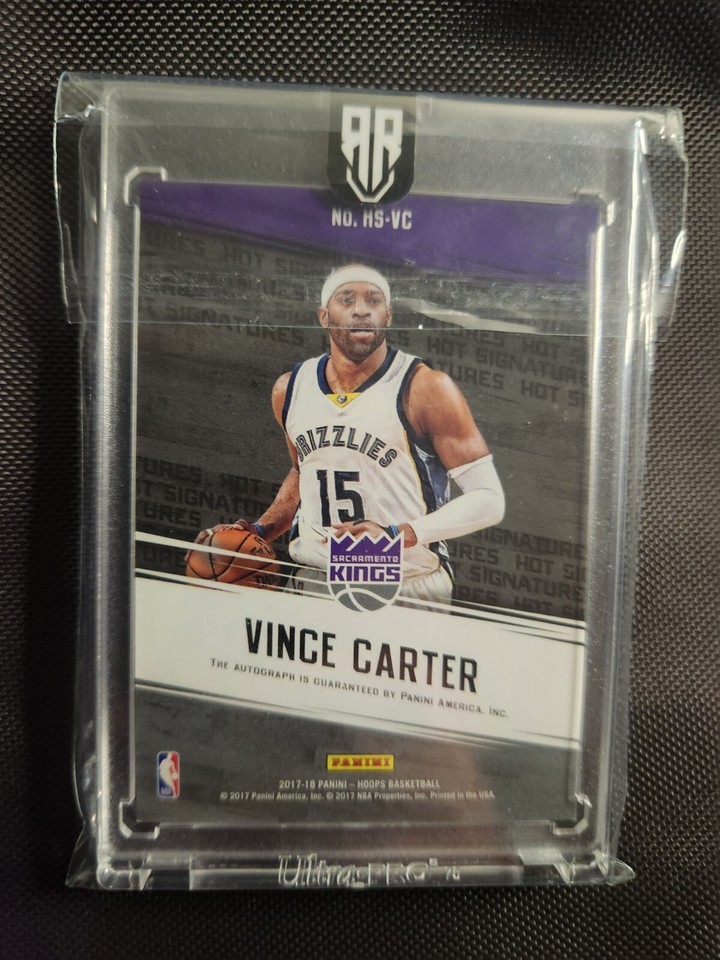 2017-18 NBA Hoops Hot Signatures Vince Carter Auto | eBay