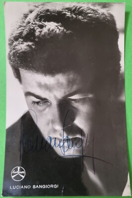 Luciano Sangiorgi - Cantante - Pianista - Autografo - Original ...