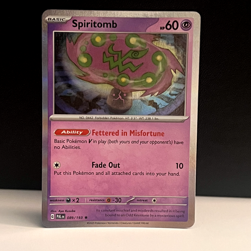 Spiritomb Holo Rare - 89/193 Pokémon TGC Paldea Evolved - NM | eBay