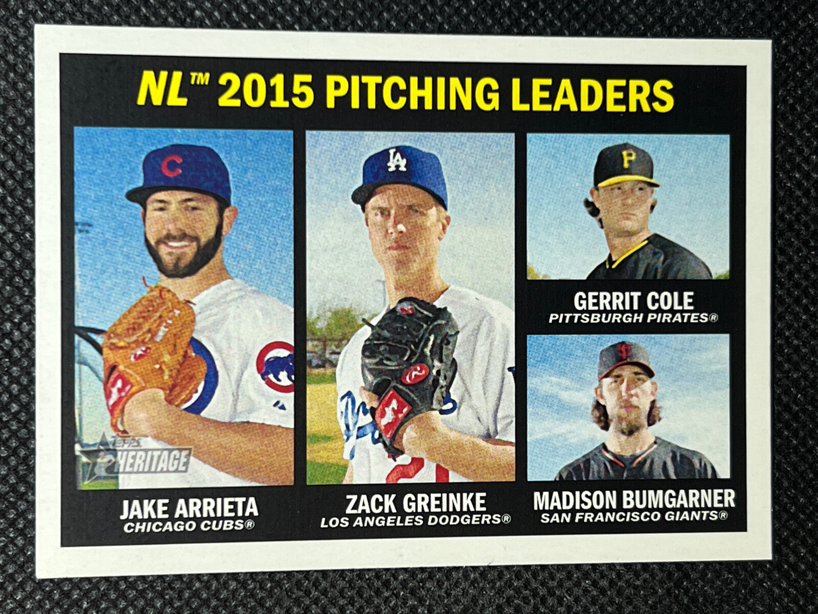 2016 Topps Baseball JAKE ARRIETA/GERRIT COLE/ZACK GREINKE/MADISON ...