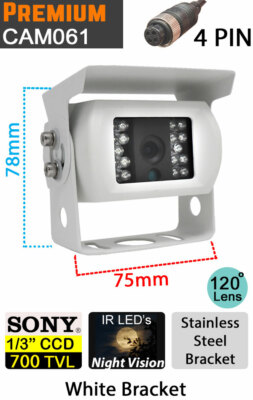 Stainless Steel Bracket Reversing Camera - 700TVL Sony CCD image sensor ...