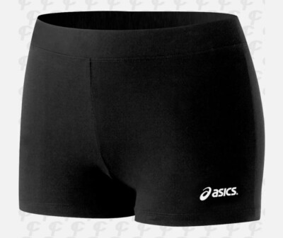 LARGE Asics Low Cut Womens Spandex Volleyball Shorts 2.5" Inseam BT752 ...