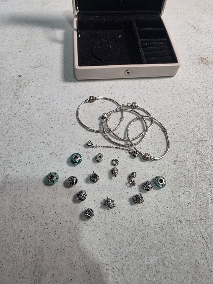 PANDORA Lot Silver 14 Charms & 4 Bracelets . 103.92 Grams 925 | eBay