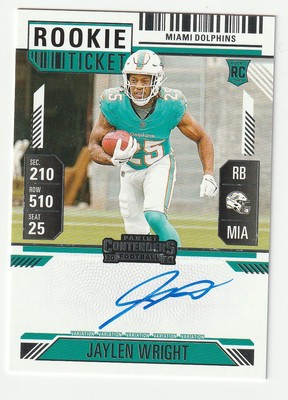 2024 Panini Contenders ON CARD AUTO Rookie Ticket Variation Jaylen Wright RPS | eBay