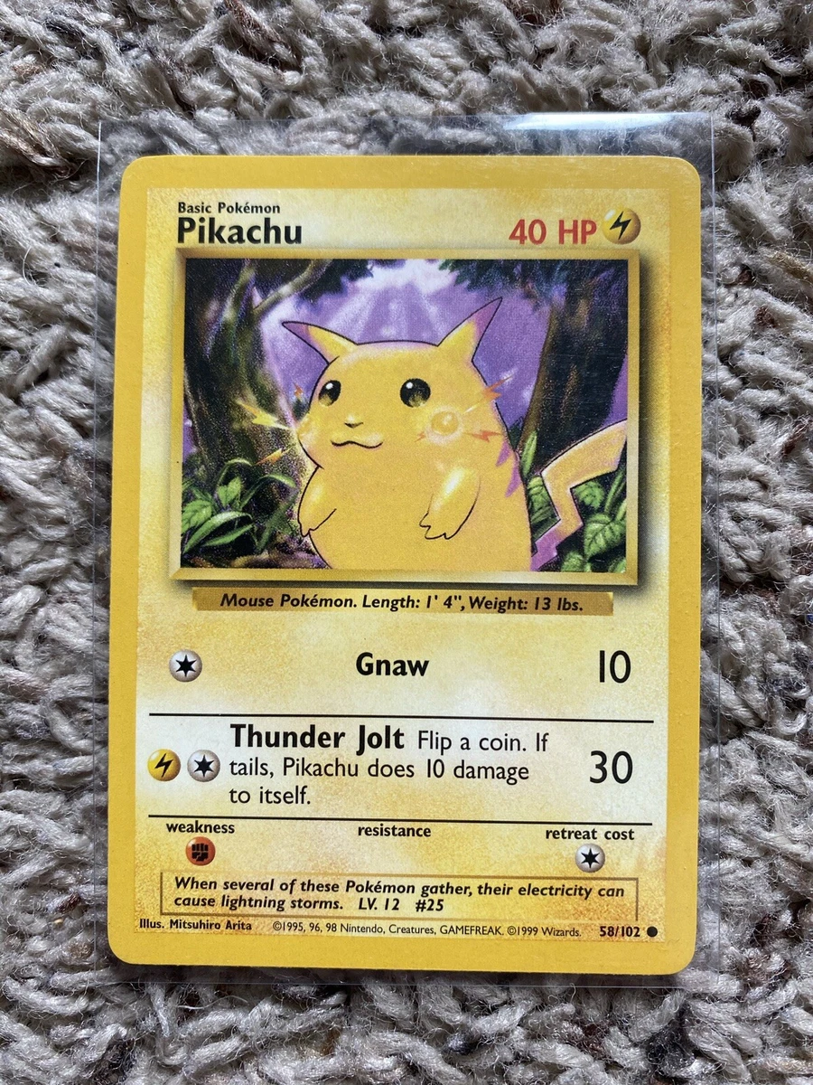 Pikachu Trading Card Original