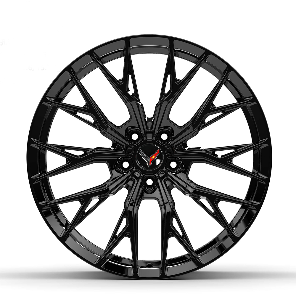 19" 20" ALT10 Forged Gloss Black wheels for C7 Corvette Z06 Grandsport ...