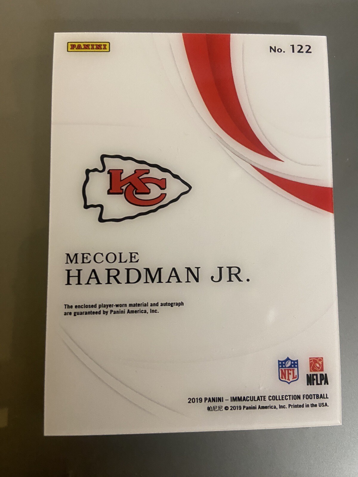 2019 Panini Immaculate MECOLE HARDMAN JR. RC #122 RPA On card Auto /99 ...