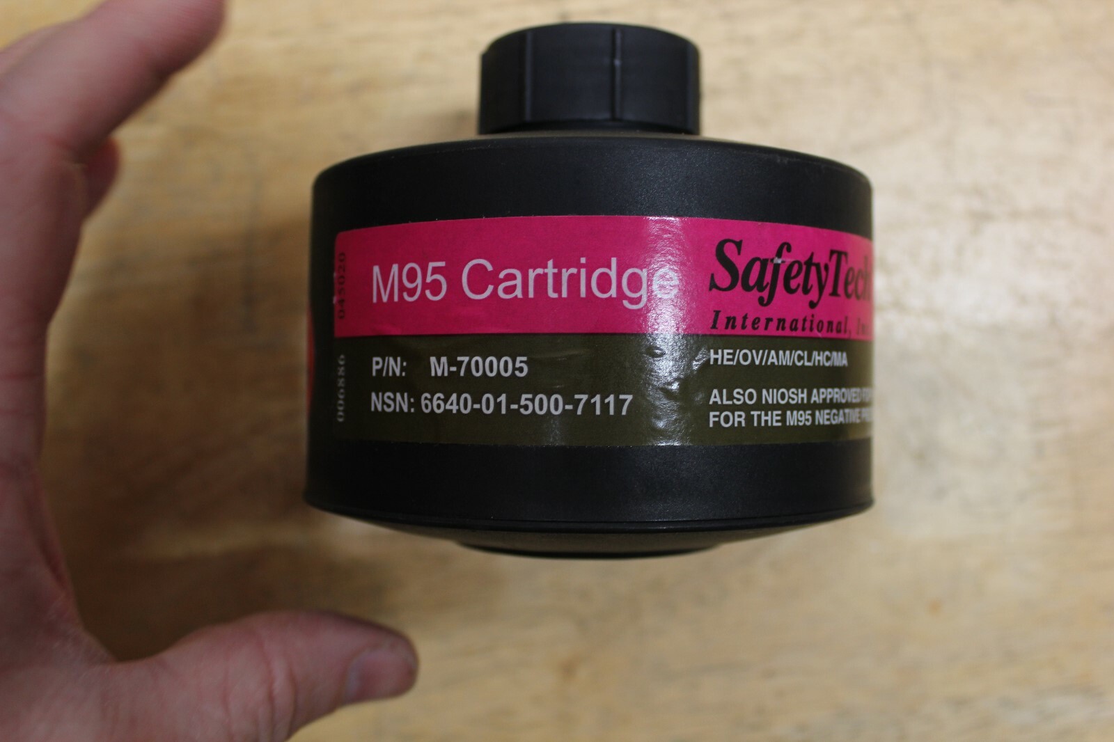 US Military Issue M95 Gas Mask Safety Tech Filter NBCV NSN 6640-01-500 ...