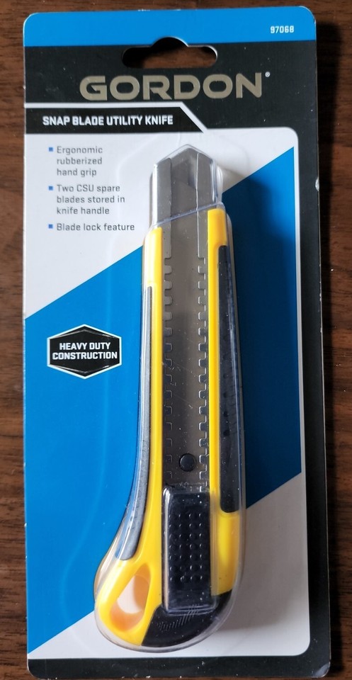Gordon Professional Snap Blade Utility Knife w/ 10-18mm Blade Refill ...