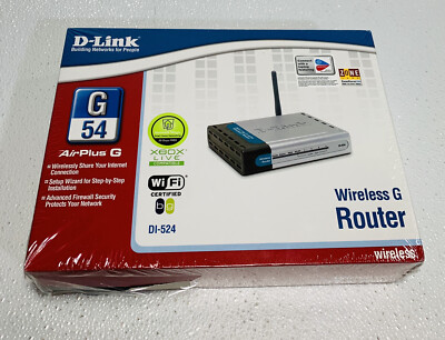 D-Link DI-524 Wireless G Broadband Cable WiFi Router G54 - New | eBay