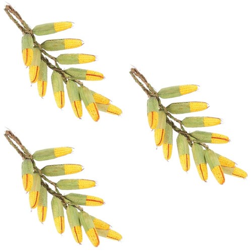 3 PCS Artificial Corn String Garden Vegetable Decorations Ornament ...
