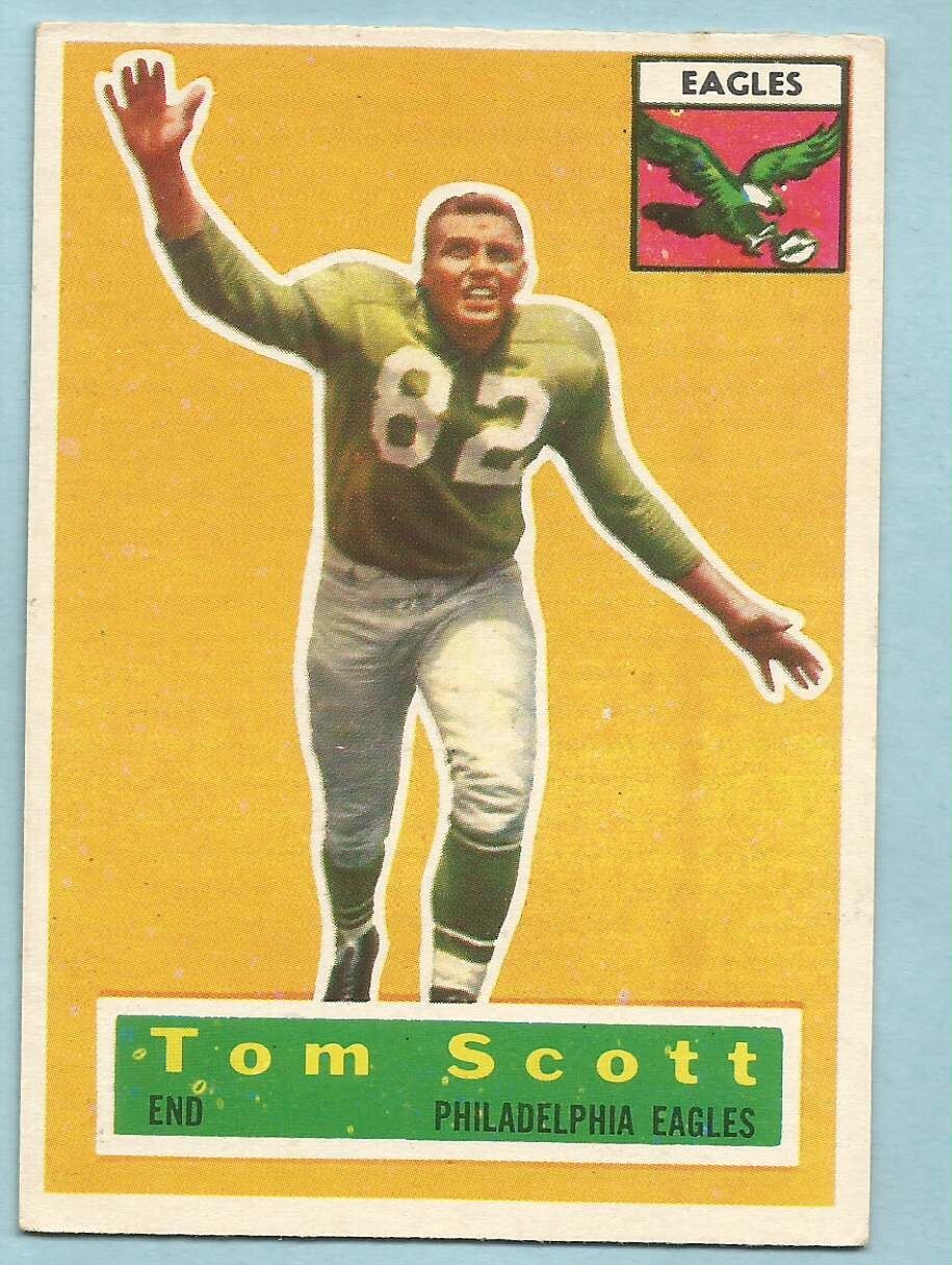 1956 Topps Football Tom Scott #112 Philadelphia Eagles Virginia EX+ | eBay