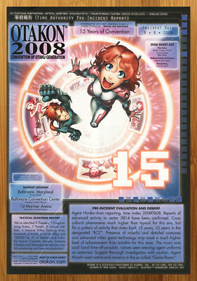Otakon 2008 Vintage Print Ad/Poster Japanese Anime Manga Convention ...