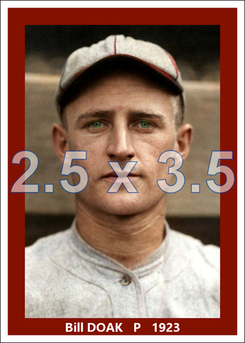 Bill Doak - 1923 St. Louis Cardinals - choose a size - colorized print ...