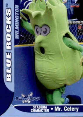 2013 Wilmington Blue Rocks Choice #35 Mr. Celery MASCOT - NM Baseball ...