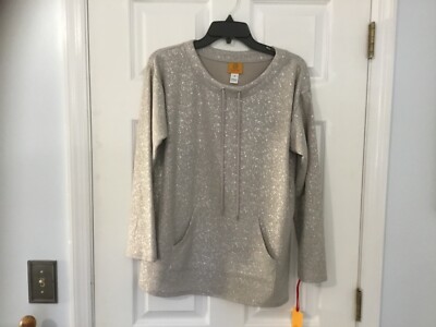 Ruby Rd. Brand Women’s Medium Gold Sparkly Polyester & Spandex Blouse ...