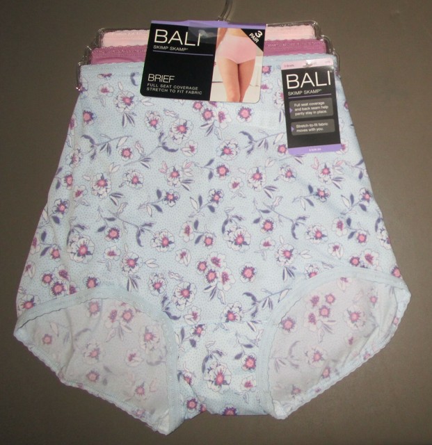 Bali M 6 A633 3 Pair Assorted Nylon Skimp Skamp Brief Panties for sale ...