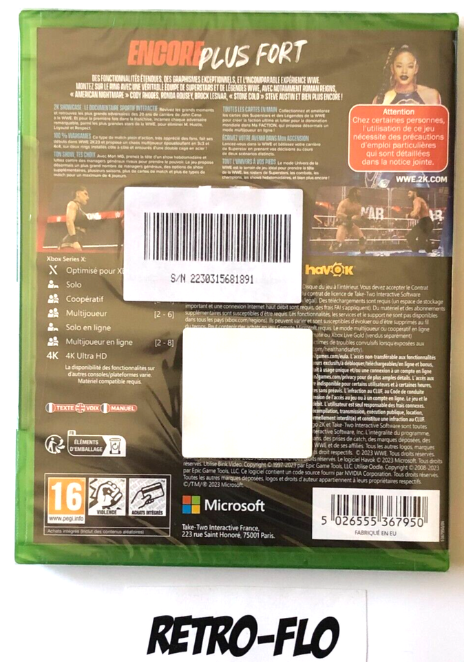 WWE 2K23 - Xbox Series X S Game - NEW In Shrink Wrap | eBay