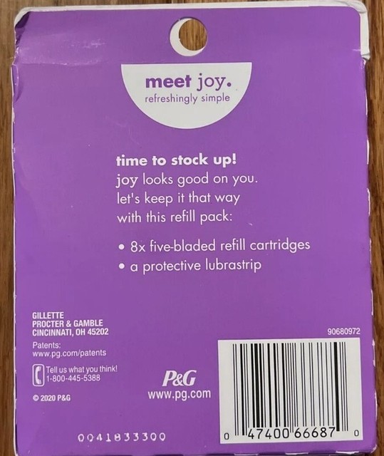 Joy Five-Bladed Women's Razor Blade Refills - 8 Ct for sale online | eBay