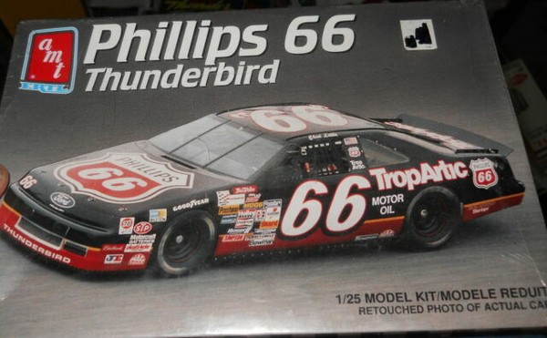 NASCAR Chad Little #66 Phillips 66 Thunderbird AMT ERTL 1992 Model Kit ...