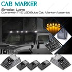 5x Smoke Roof marker light W/ Amber Bulbs LED for Hummer H2 Truck SUV ...