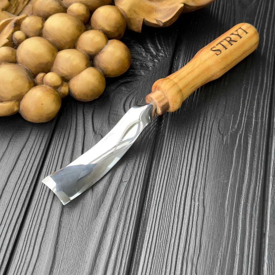 Revers Bent Gouge 1" STRYI,Carving grapes,Relief carving tools,Back ...