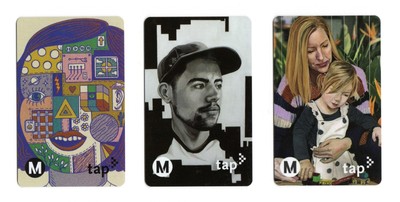Metro TAP Card Set of 3 ART SERIES by Dave Van Patten, A. Hernandez & C ...