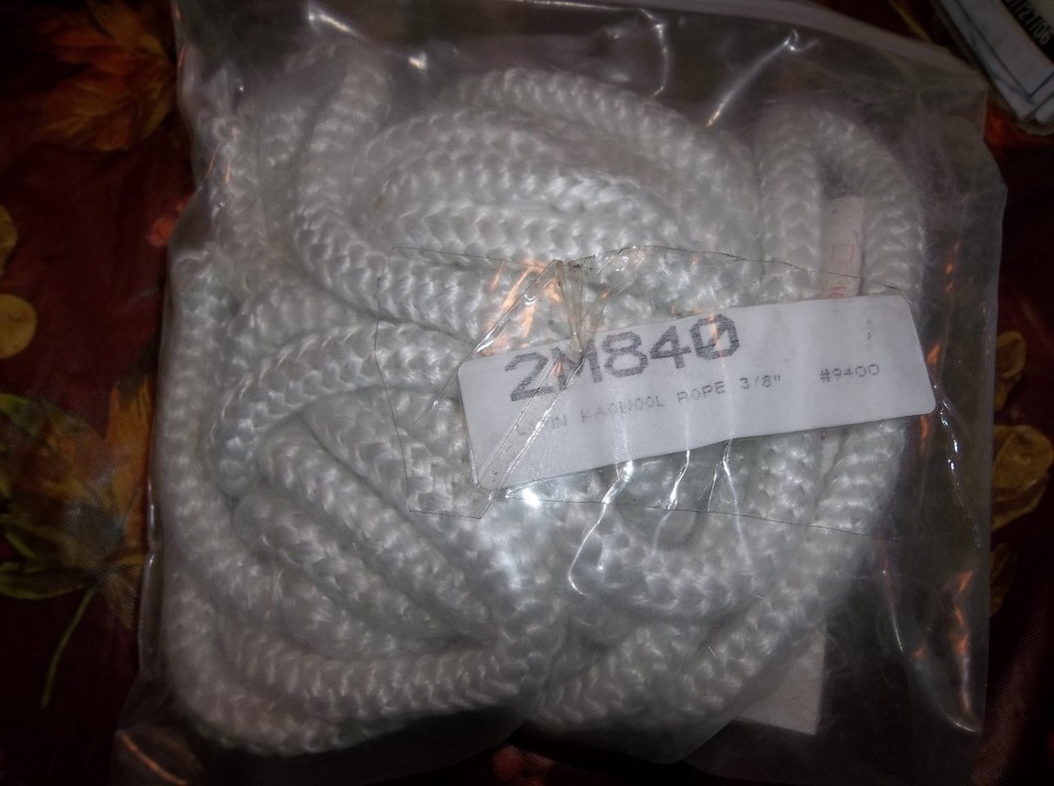 Lynn Kaowool Thermo Rope 3/8" x 25' High Temp Rope # 9400 | eBay