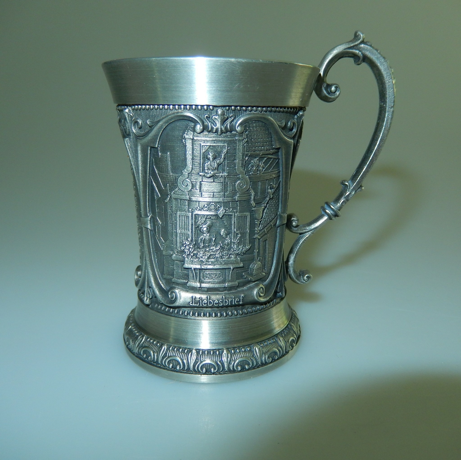 German WMF Pewter Shot Cup Commemorates 19th Century Painter Carl ...