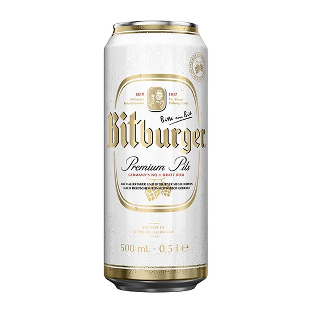 Bitburger Premium German Pils 4.8% - 500ml Cans - Pack of 12 | eBay