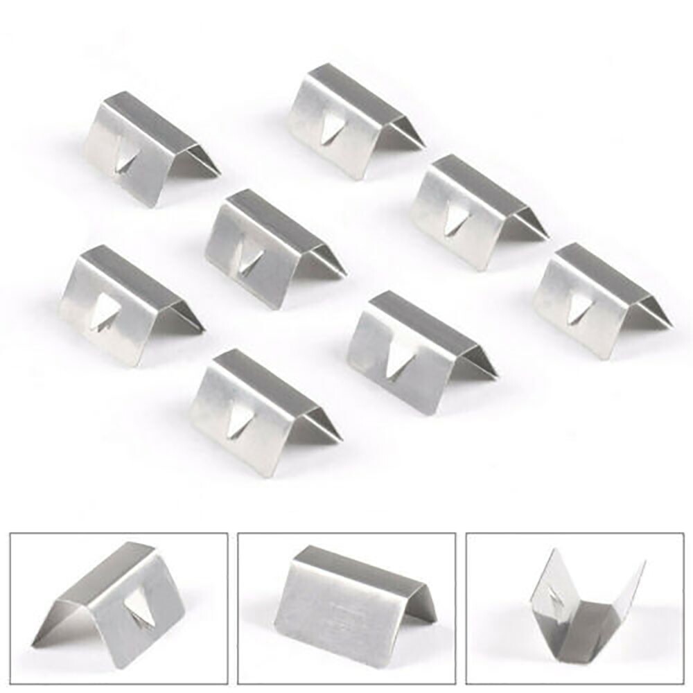 8PCS SNED Clip Weather Deflector Channel Metal Fixing Wind deflector ...