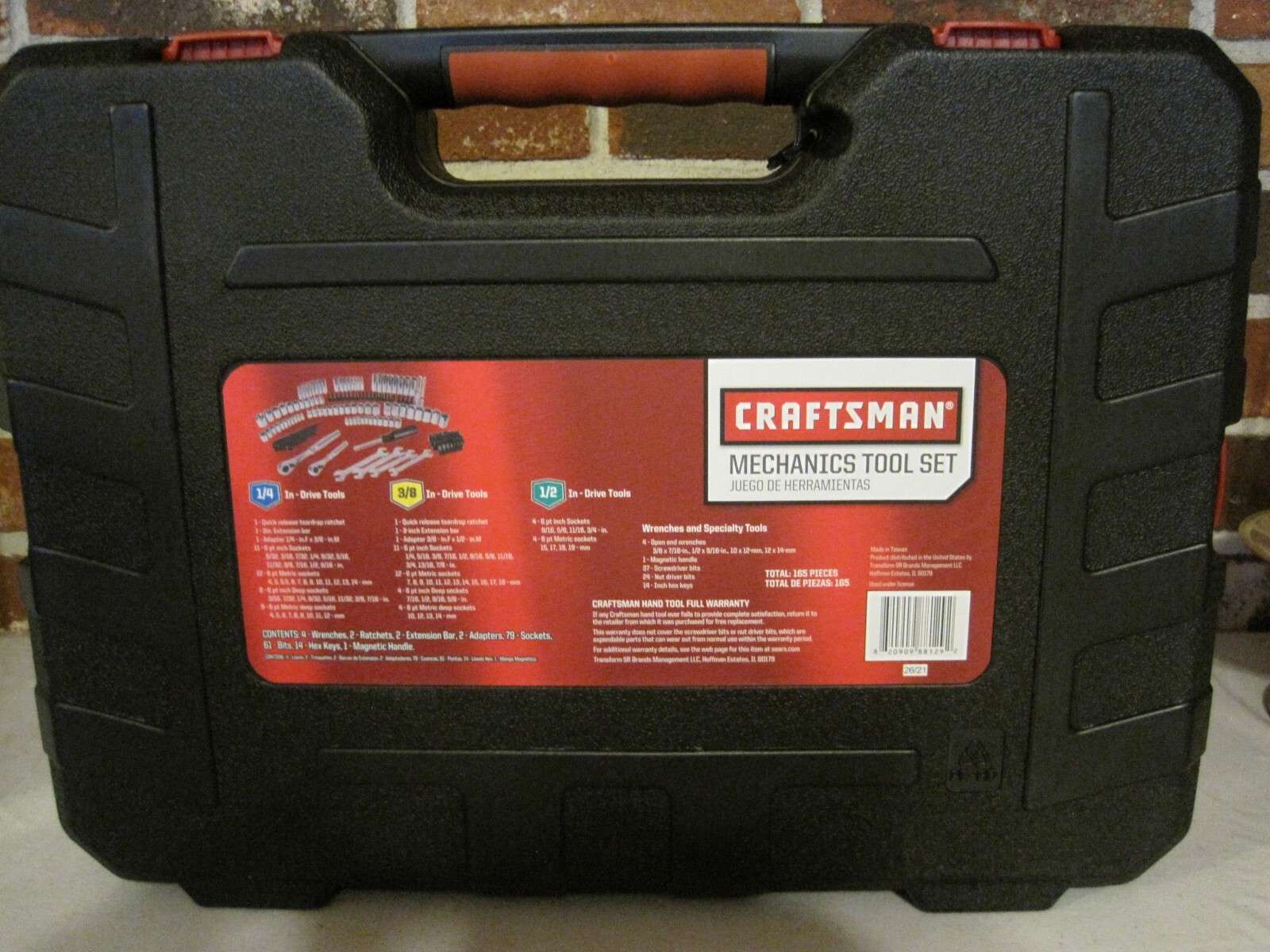CRAFTSMAN 165 PIECE MECHANICS TOOL SET-CASE-SAE & METRIC #913170--NEW ...