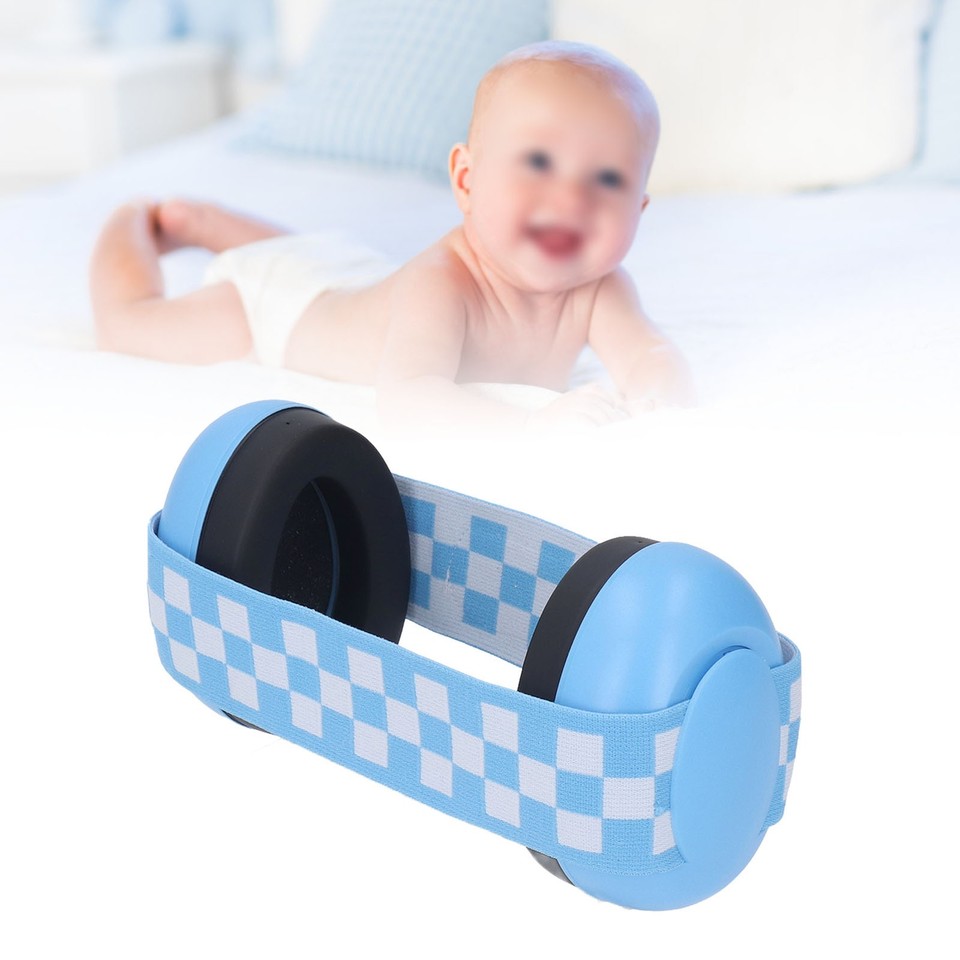 Infant Hearing Protection Ear Muffs Blue Sleep Noise Blocker for Travel ...