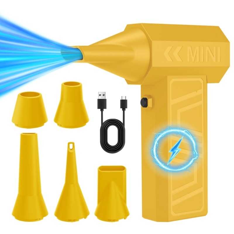 Outdoor Small Handheld Fan Air Blower 105000RPM Rechargeable Electric ...