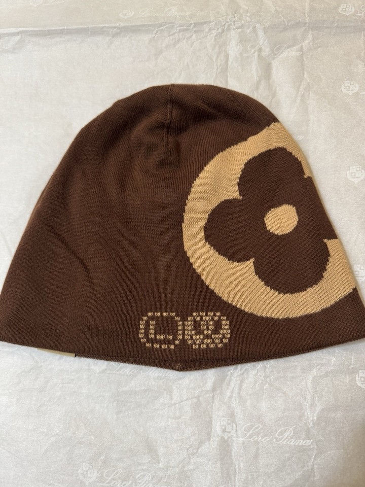 2025 Louis Vuitton Pharrell Nigo Monogram Beanie Brown | eBay