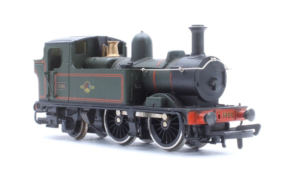 AIRFIX 'OO' GAUGE 54153 BR GREEN 0-4-2T CLASS 14XX #1466 LOCOMOTIVE ...