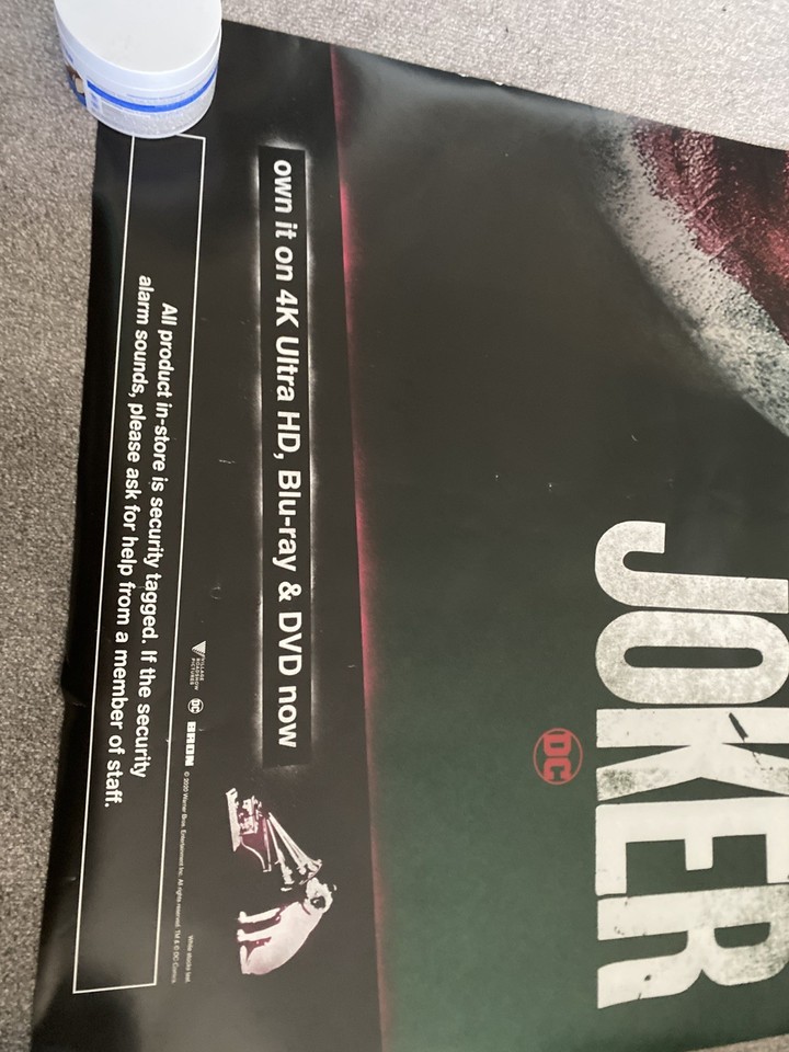 Joker Promotional Movie Poster Promo 2019 Joaquin Phoenix | eBay UK
