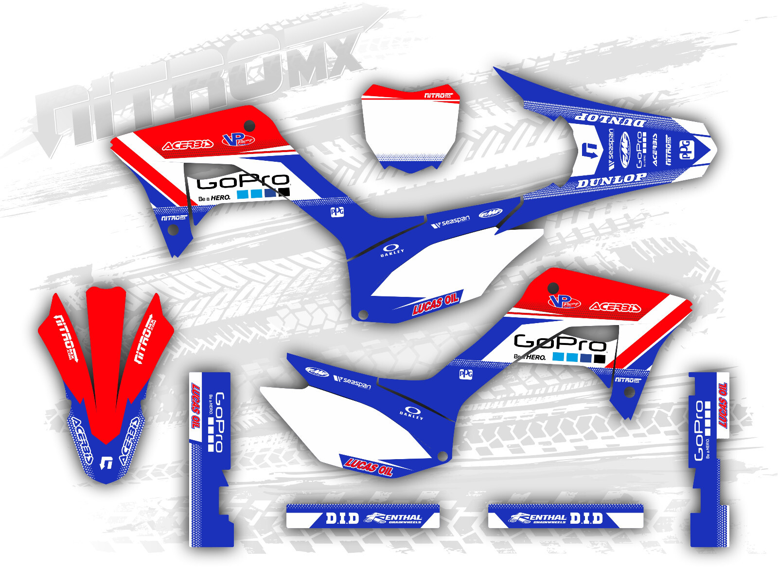 Graphics Kit fits Honda CRF 250 F CRF 250F 2019 2020 2021 2022 2023 ...