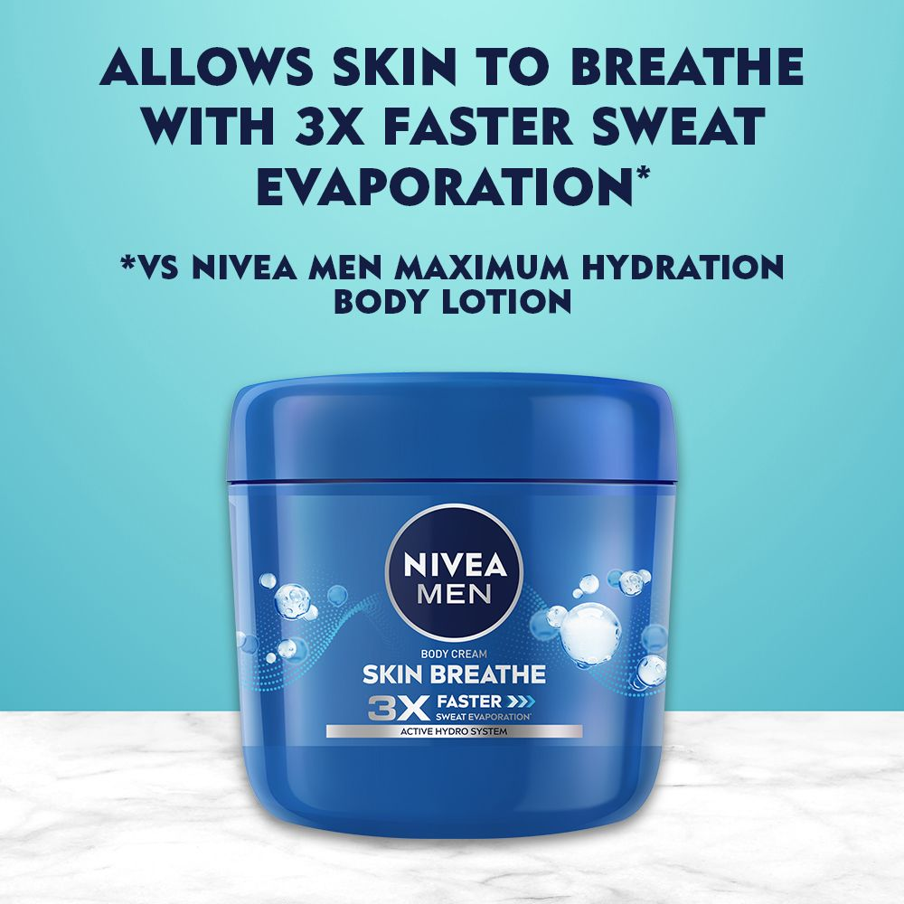 Nivea Men Skin Breath Body Cream, 13.5oz (400ml) (Pack of 6) | eBay